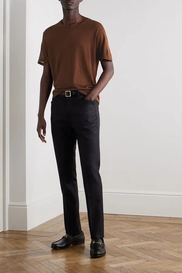 TOM FORD Silkblend Tshirt - Chocolate