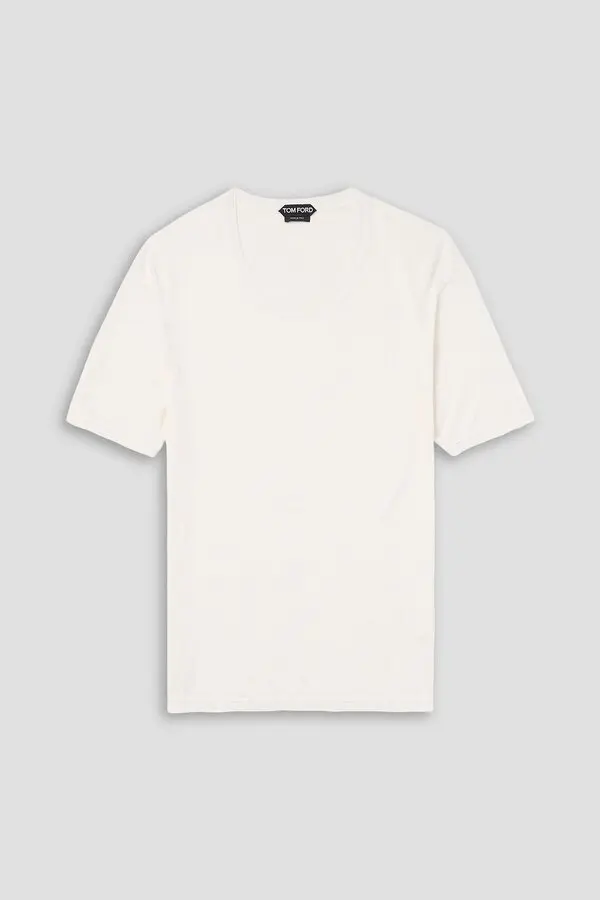 TOM FORD Silkblend Tshirt - Ivory