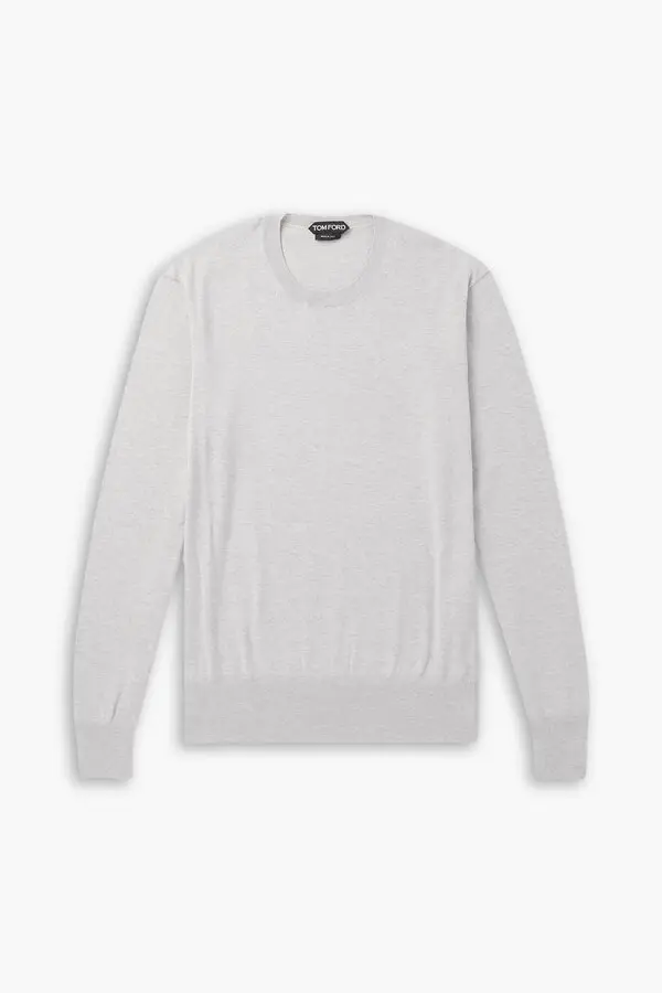 TOM FORD Cotton Sweater - Light Gray