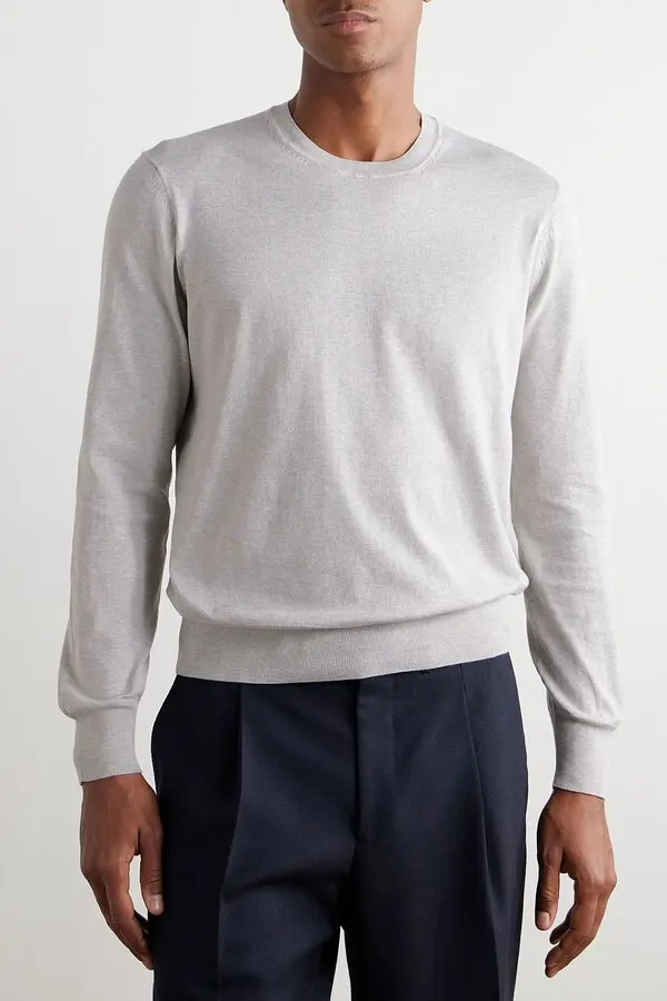 TOM FORD Crew Neck Cotton Sweater