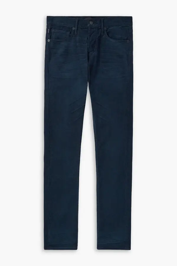 TOM FORD Slimfit Cottonblend Corduroy Pants - Navy