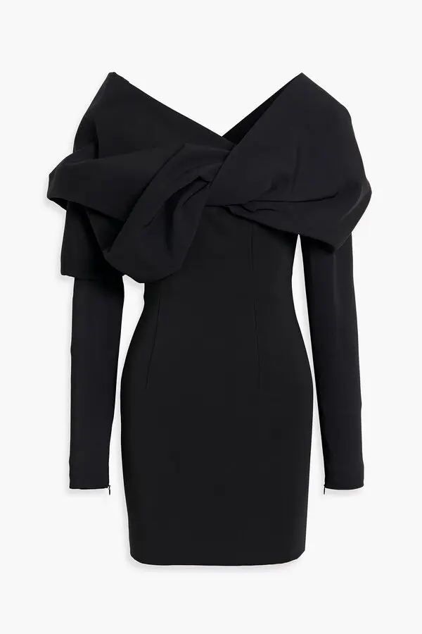 TOM FORD Twisted Crepe Mini Dress - Black