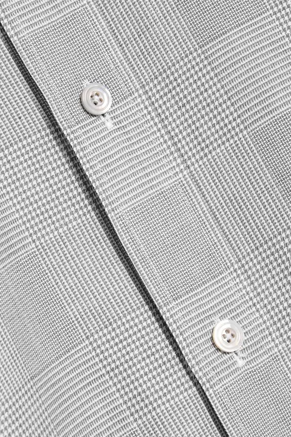 TOM FORD Prince Of Wales Checked Cottonpoplin Shirt