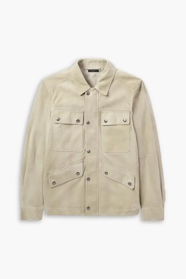 TOM FORD Suede Field Jacket - Beige