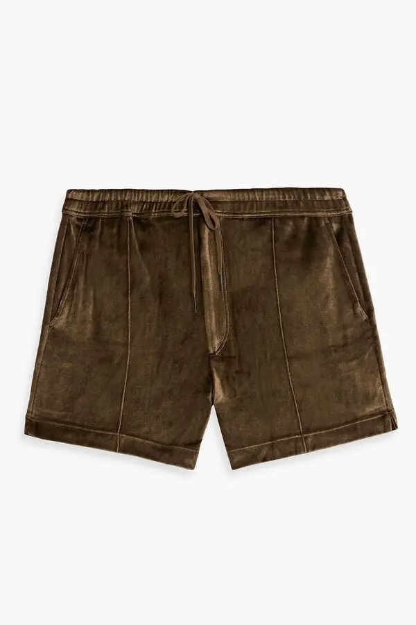 TOM FORD Velour Shorts - Brown