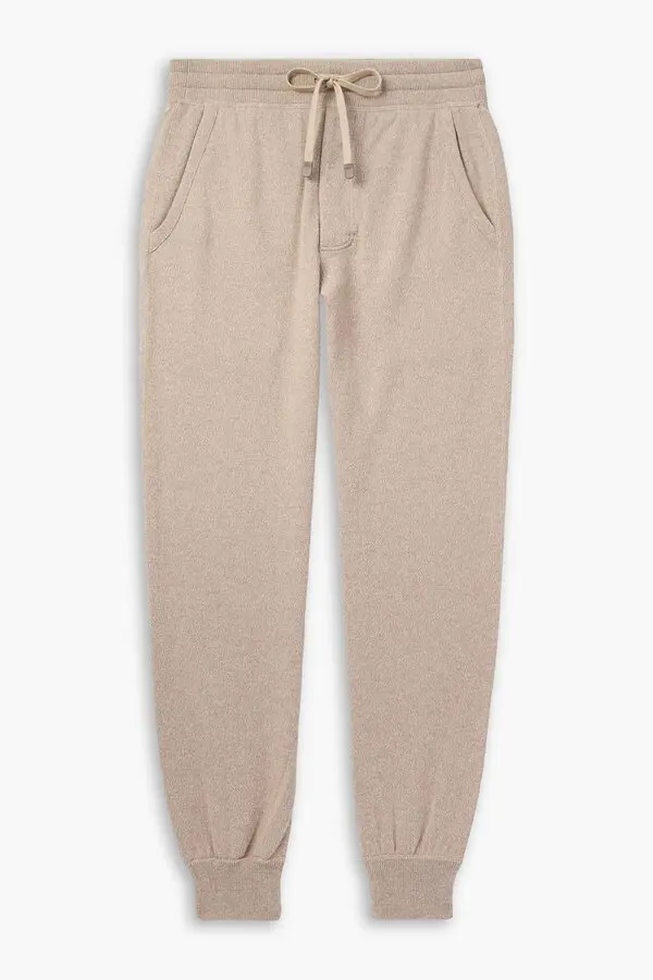 TOM FORD Tapered Cashmere And Woolblend Track Pants - Neutral