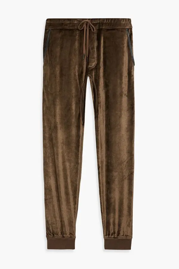 TOM FORD Velour Sweatpants - Chocolate