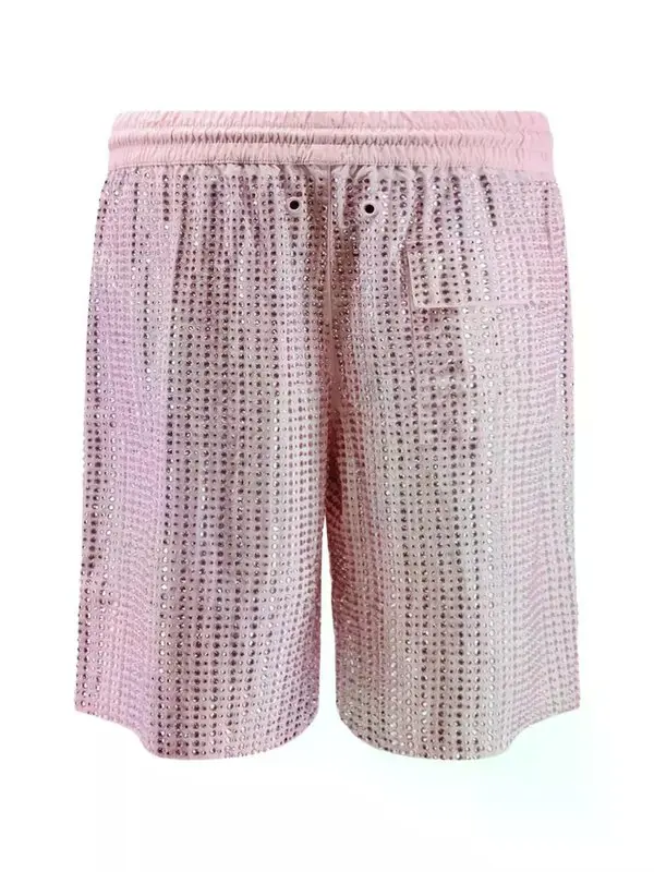 VENUJA Crystal Embellished Drawstring Shorts