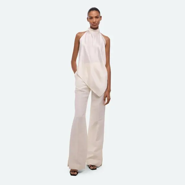 Helmut Lang Tie Scarf Top - Ivory