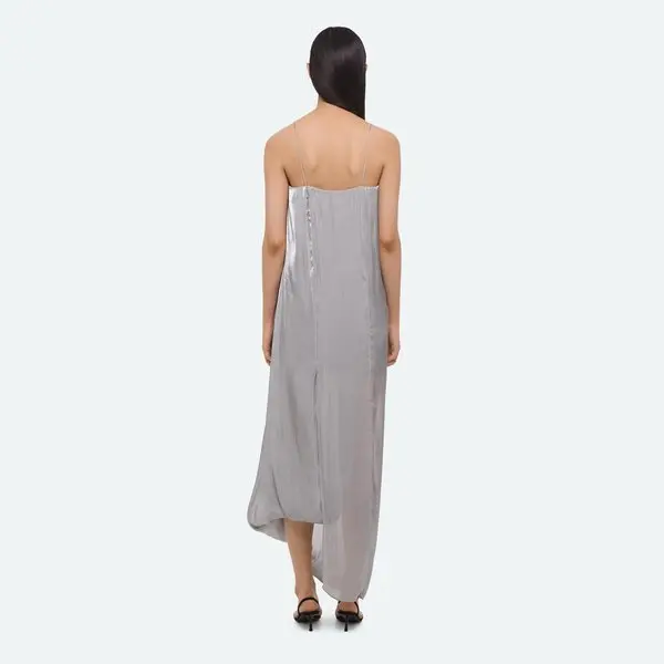 Helmut Lang Maxi Slip Dress In Iridescent Fabric