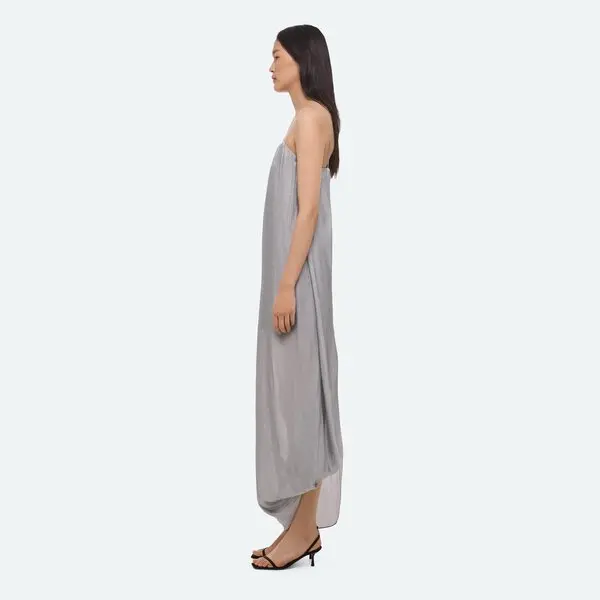 Helmut Lang Maxi Slip Dress In Iridescent Fabric