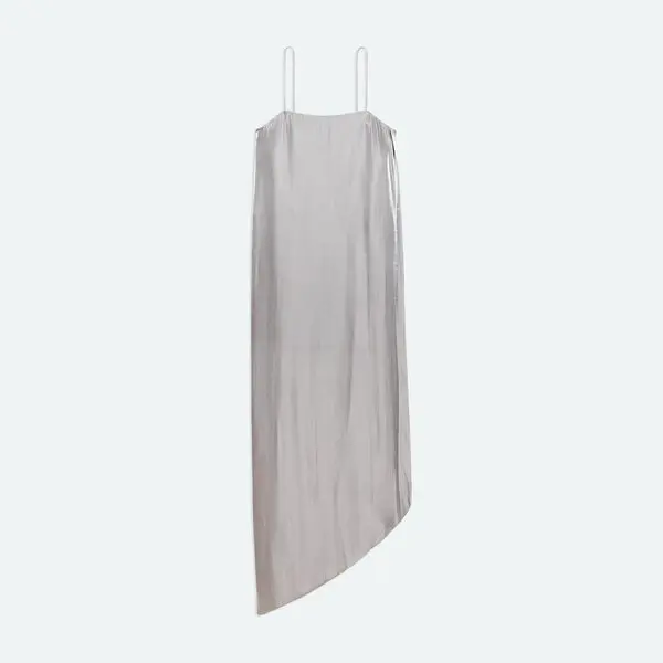 Helmut Lang Maxi Slip Dress In Iridescent Fabric