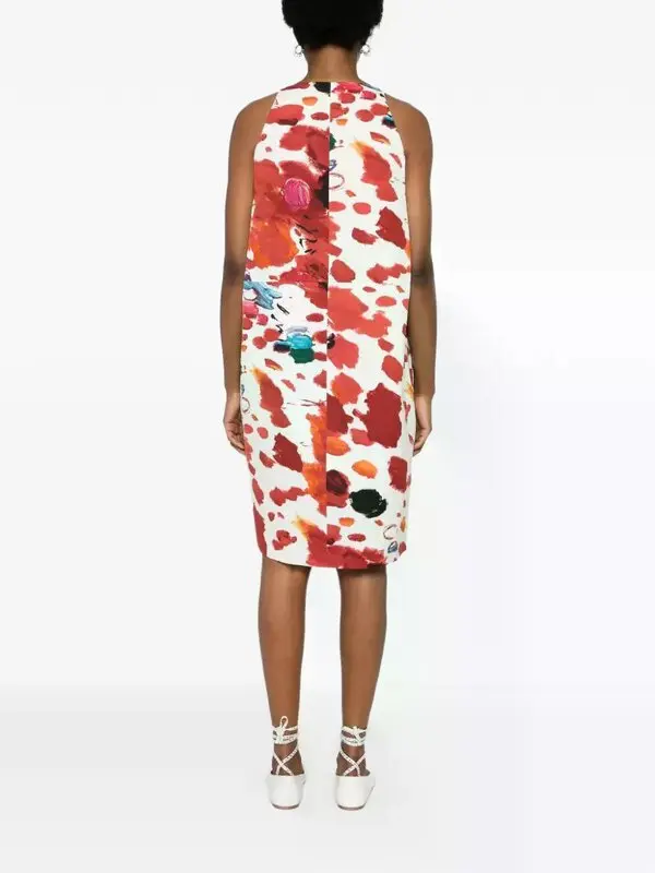 Saint Laurent Jewel Embellishment Midi Dress