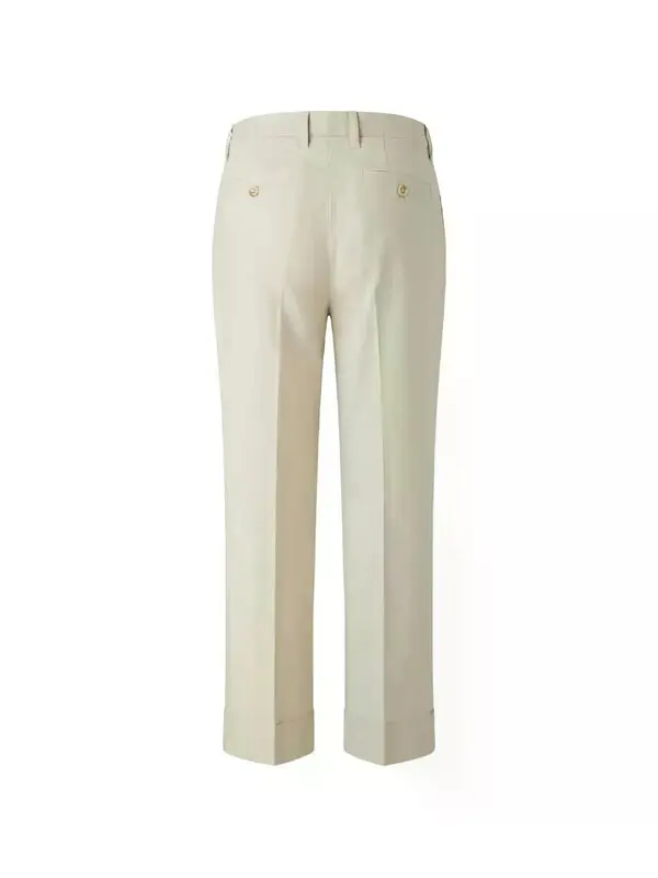 RE-HASH Pressed-crease Turn-up Trousers