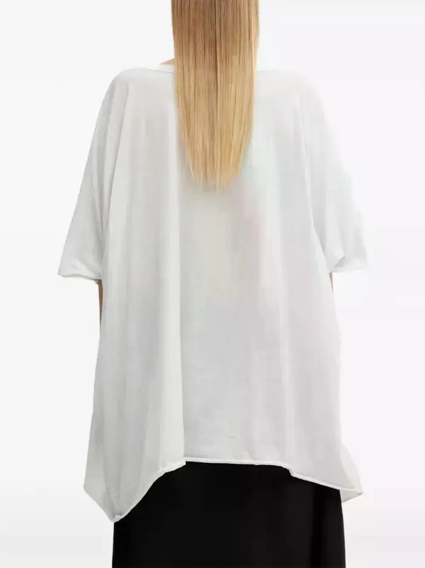 Rick Owens Minerva Oversized Raw-cut T-shirt