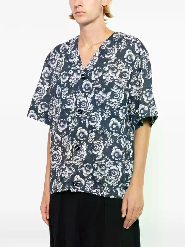 Kiton Floral-print Shirt