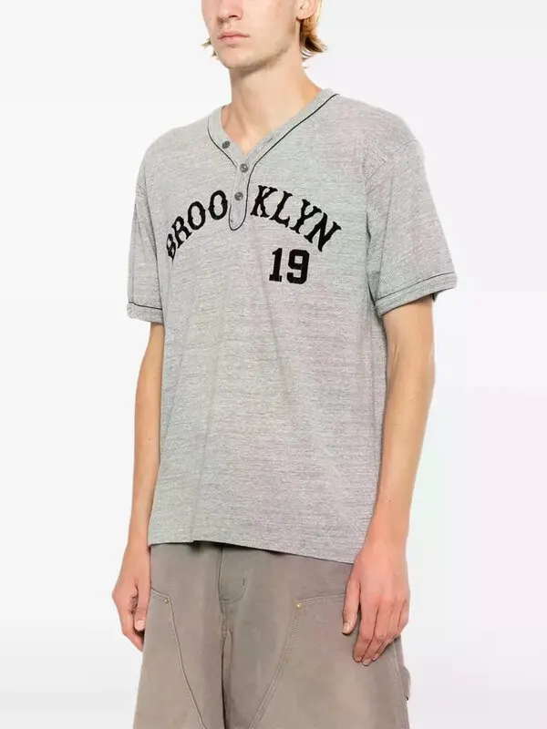 WHITESVILLE Contrast-trim Marl T-shirt