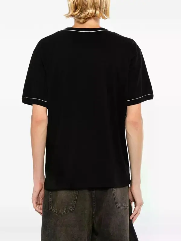 WHITESVILLE Graphic-printed V-neck T-shirt
