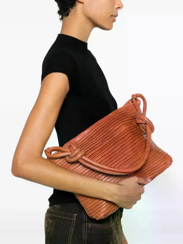 SOMMET Aisha Rows Leather Shoulder Bag