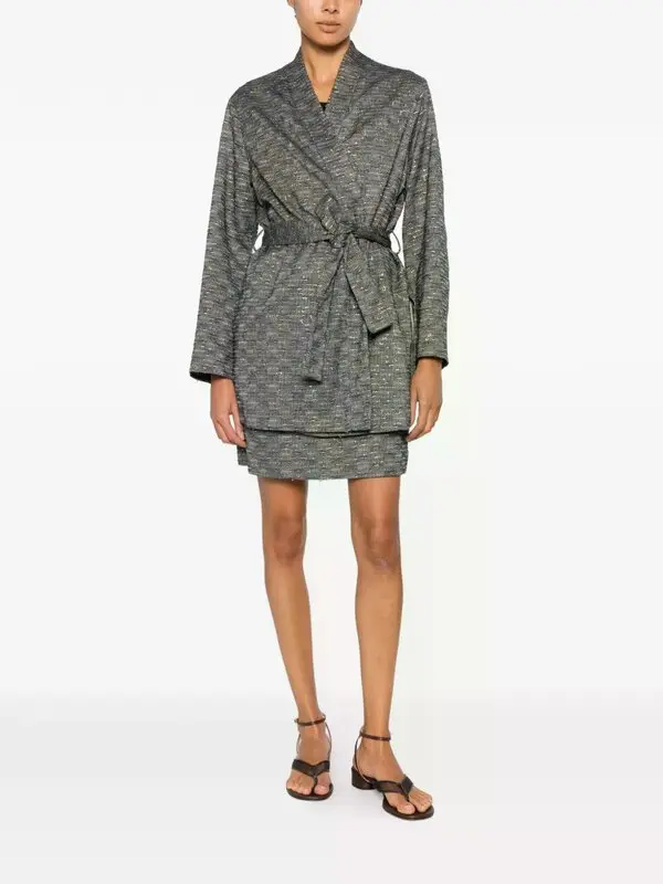 Momoni Eugenie Belted Wrap Coat