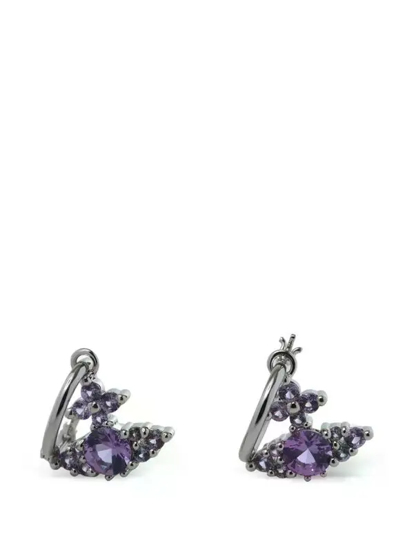 VIVIENNE WESTWOOD Orb Crystal-embellished Earrings - Silver