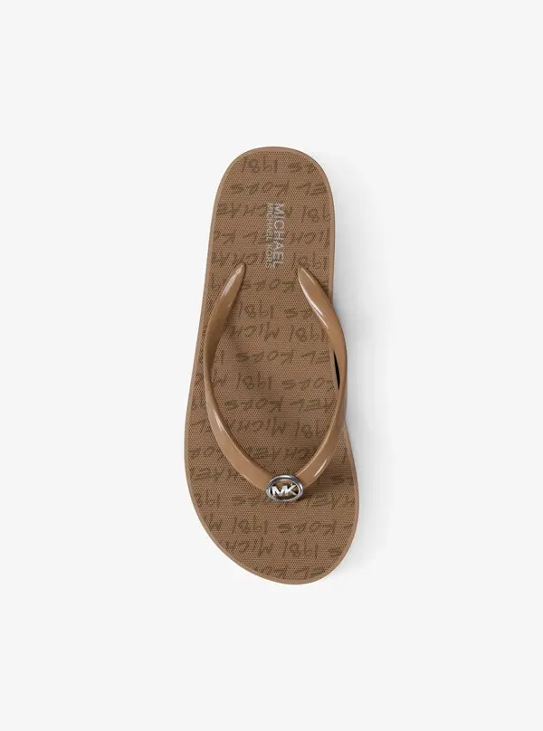 Michael Kors Bedford Logo Flip Flop - Brown