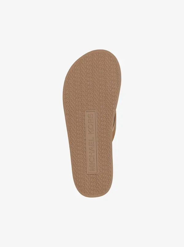 Michael Kors Bedford Logo Flip Flop - Brown