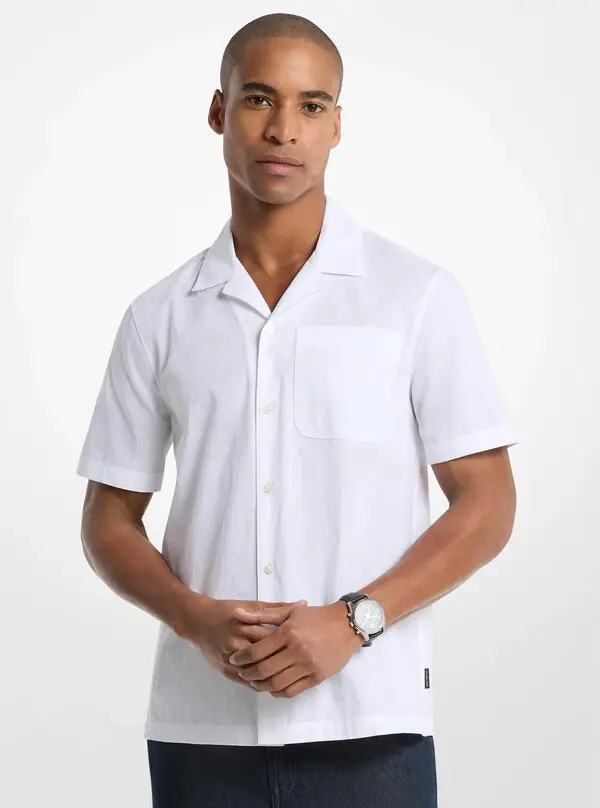 Michael Kors Cotton Short-sleeve Shirt - White