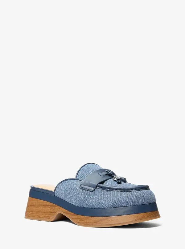 Michael Kors Zoe Denim Mule - Blue