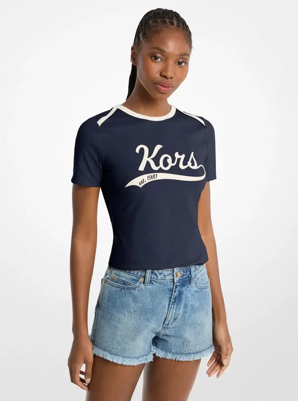 Michael Kors Kors Stretch Jersey T-shirt - Blue