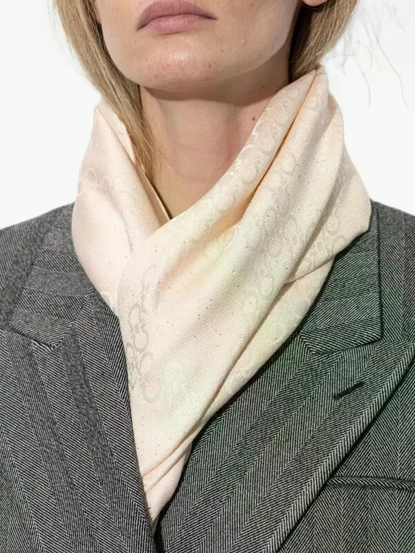FERRAGAMO Gancini Jacquard Scarf
