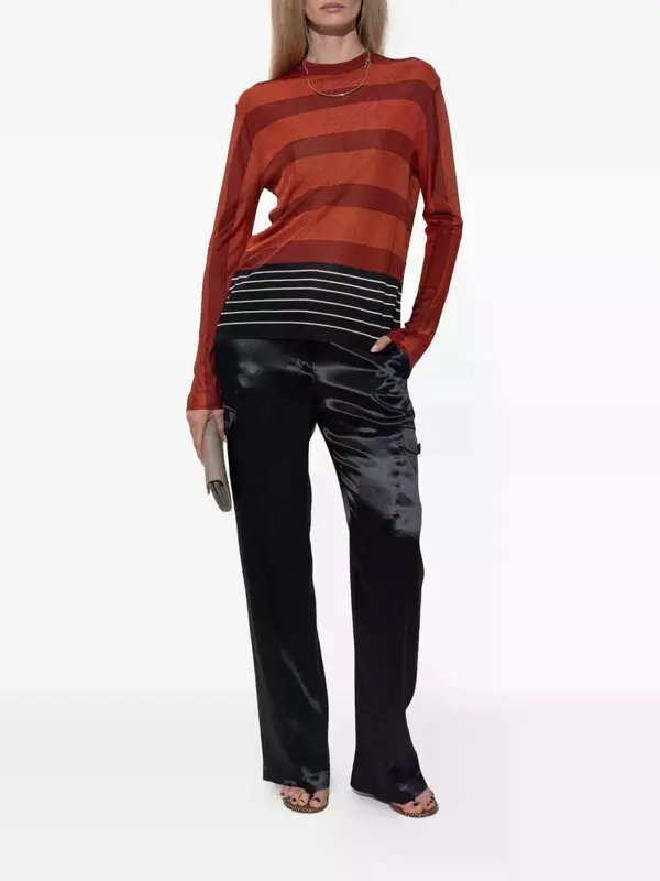 FERRAGAMO Striped Long-sleeve Sweater