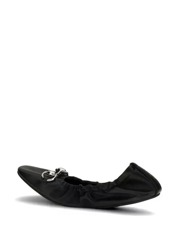 Gucci Prima Leather Ballet Flats