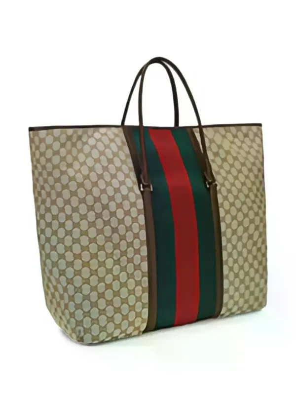 Gucci Gg Web-stripe Tote Bag