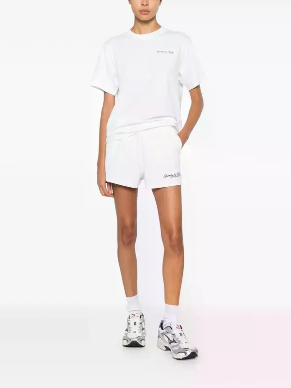 SPORTY & RICH Elasticated Logo Shorts
