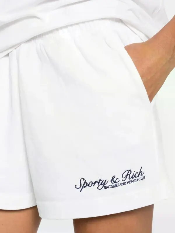 SPORTY & RICH Elasticated Logo Shorts
