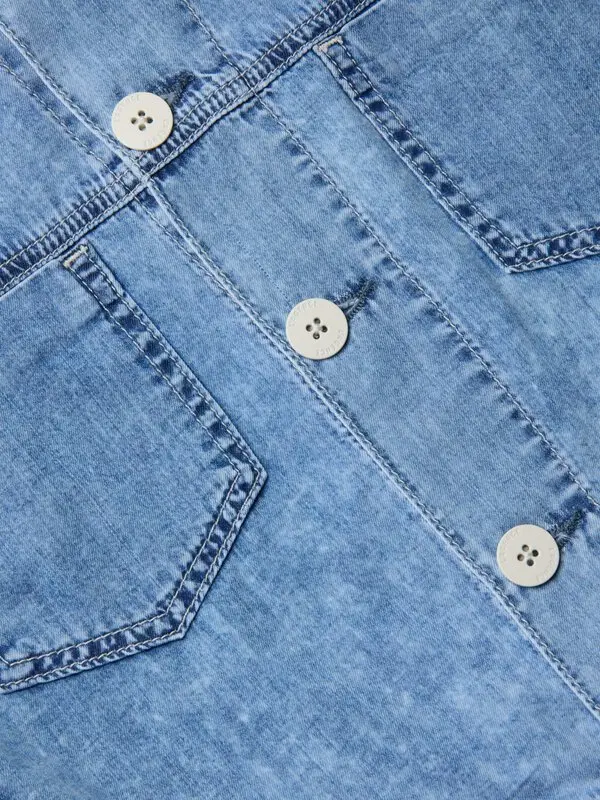 L'Agence Gaines Jean Jacket With Bell Sleeves