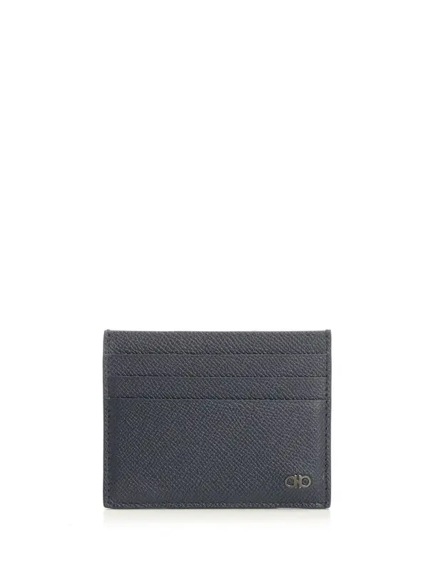 FERRAGAMO Gancini Credit Card Holder - Blue