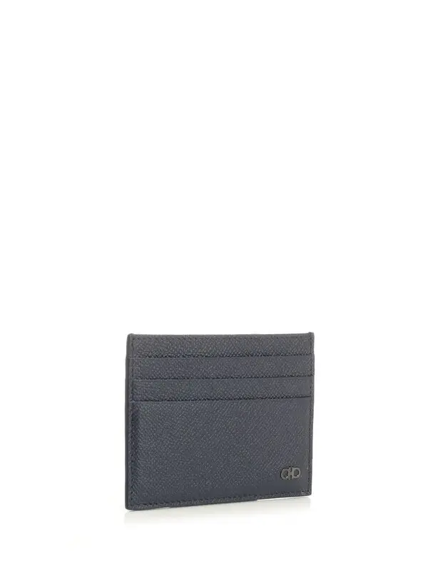 FERRAGAMO Gancini Credit Card Holder - Blue