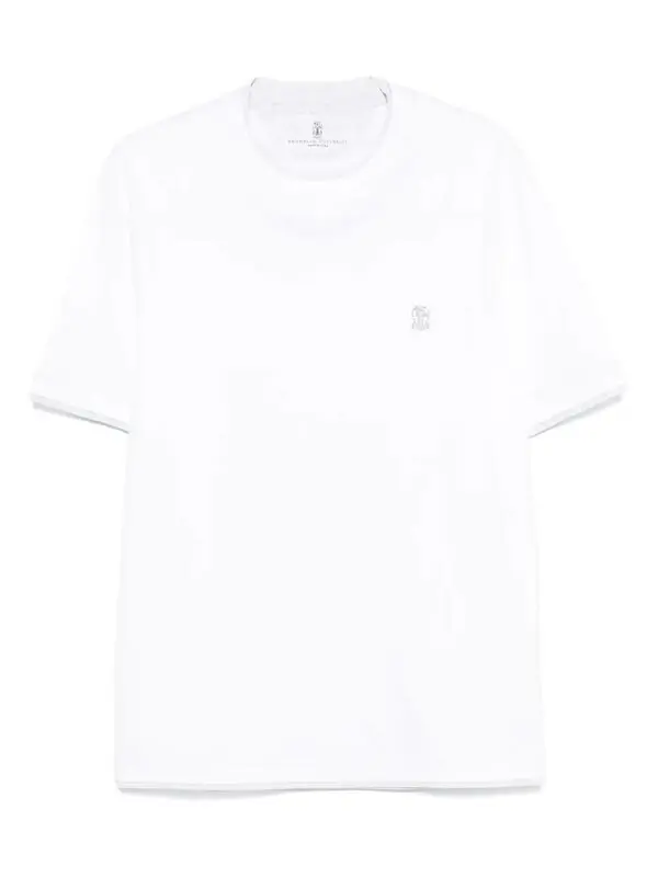 Brunello Cucinelli T-shirt With Faux-layering - Multicolor