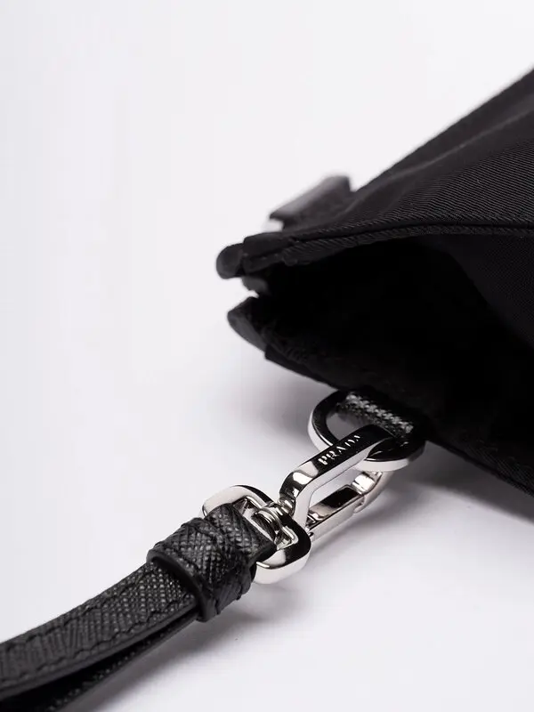 Prada Re-nylon And Saffiano Leather Pouch - Multicolor
