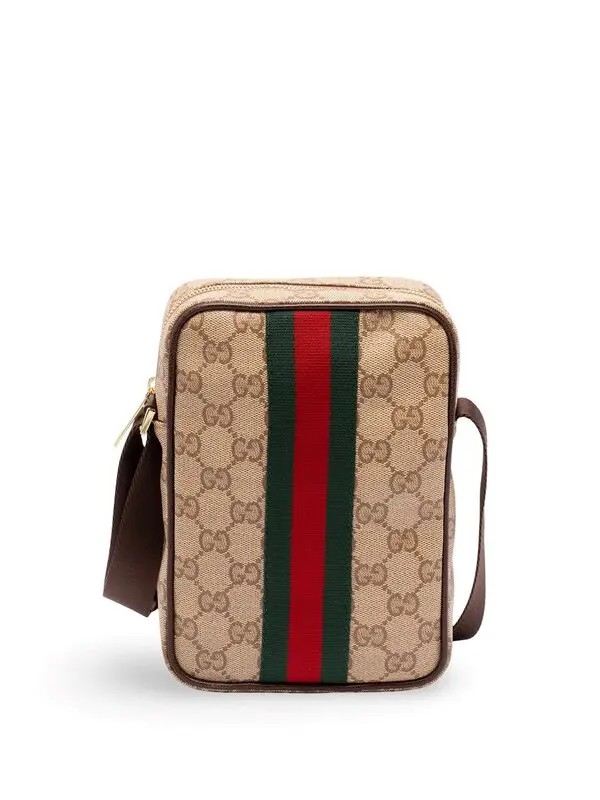 Gucci Gg Coated Web Crossbody Bag - Multicolor