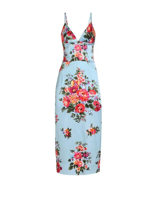 Dolce & Gabbana Floral Print Midi Dress