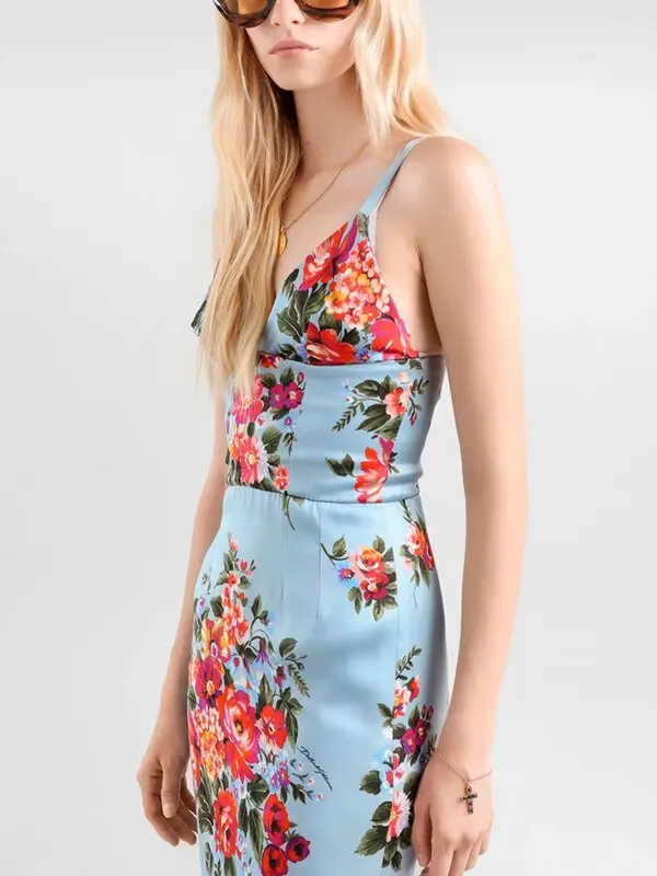 Dolce & Gabbana Floral Print Midi Dress