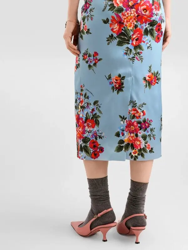 Dolce & Gabbana Floral Print Midi Dress