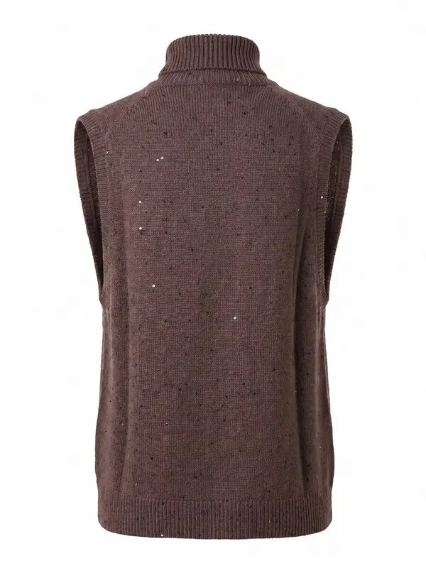 Brunello Cucinelli Wool Turtle Neck Sweater - Multicolor