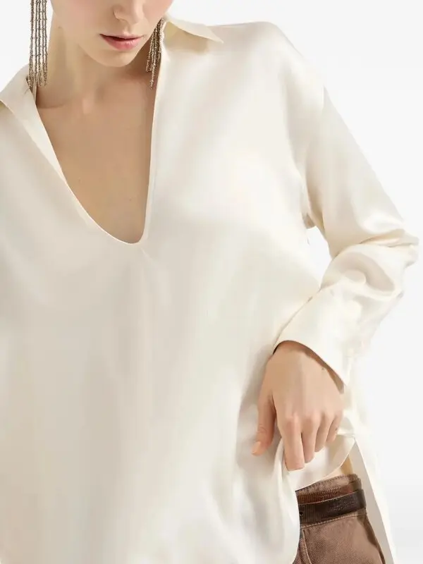 Brunello Cucinelli Silk Blouse - Multicolor