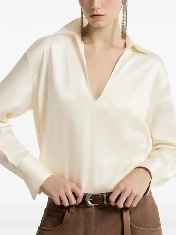 Brunello Cucinelli Silk Blouse - Multicolor