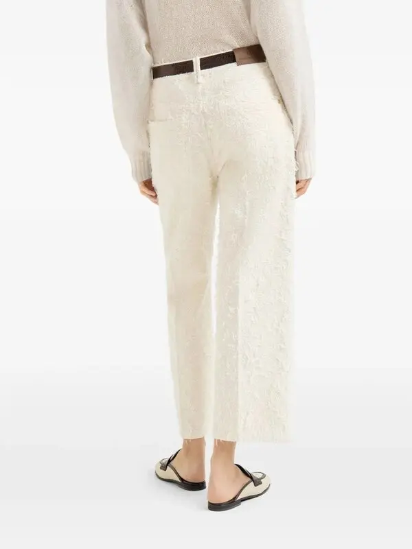 Brunello Cucinelli Textured Cotton Pants