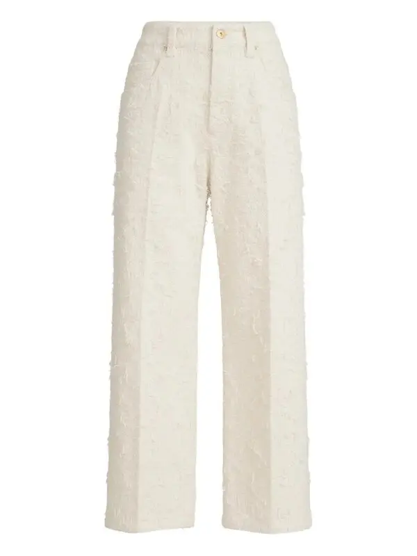 Brunello Cucinelli Textured Cotton Pants - Multicolor